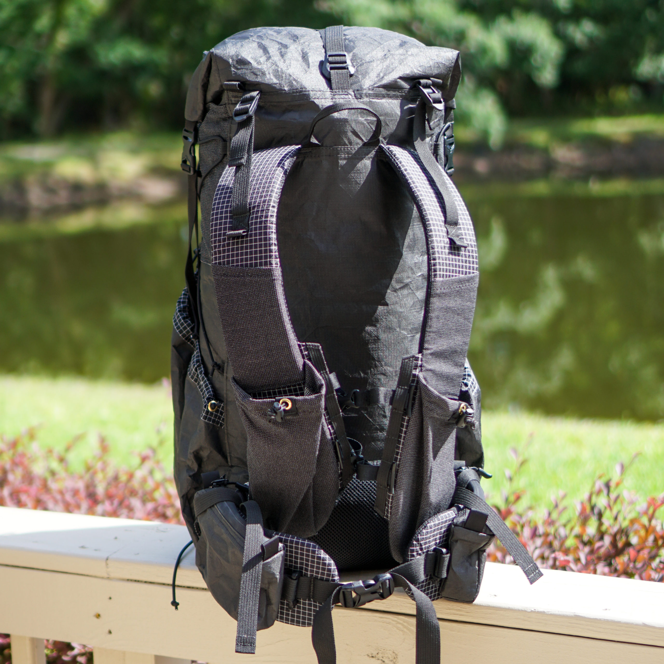 Vest Straps Black (Venom UL Stretch Mesh) ⋆ Red Paw Packs